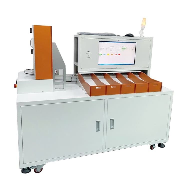 5 Channel Battery Cell Sorting Machine For Big Cylindrical Cell 32140 ...