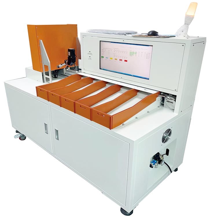 5 Channel Cylindrical Cell Sorting Machine For Lithium Ion Battery Pack ...