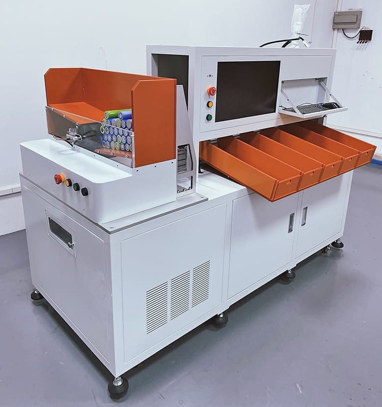 5 Channel Battery Cell Sorting Machine For 32130 32140 Voltage ...