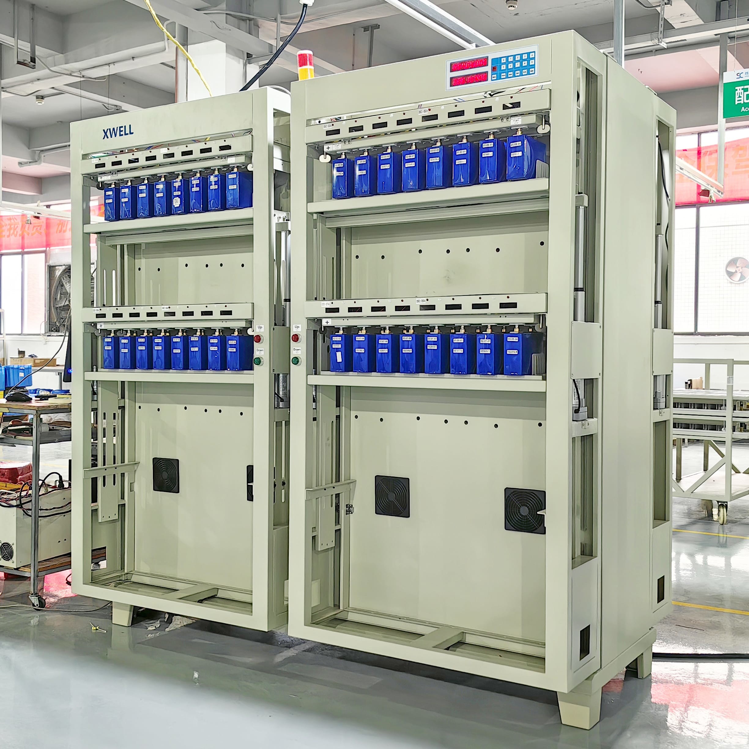 64 Channel Prismatic Battery Grading 5V 100A Charge Discharge Cycler Tester